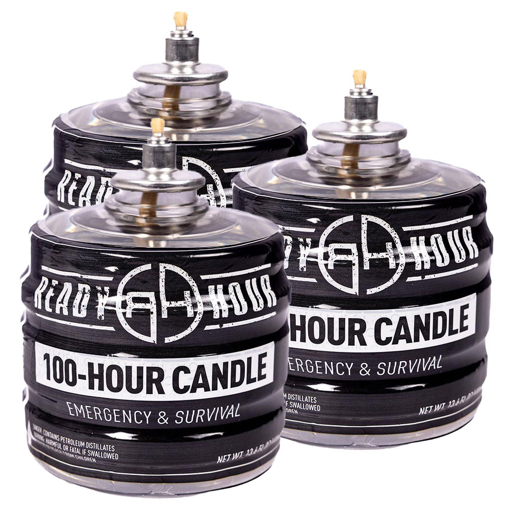 100-Hour Candle by Ready Hour (3-Pack) – Be Prepared - Emergency Essentials