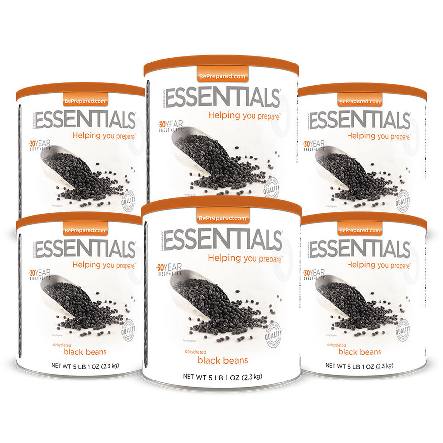 Black Beans Large #10 Can 6-Pack by Emergency Essentials® – Be Prepared ...