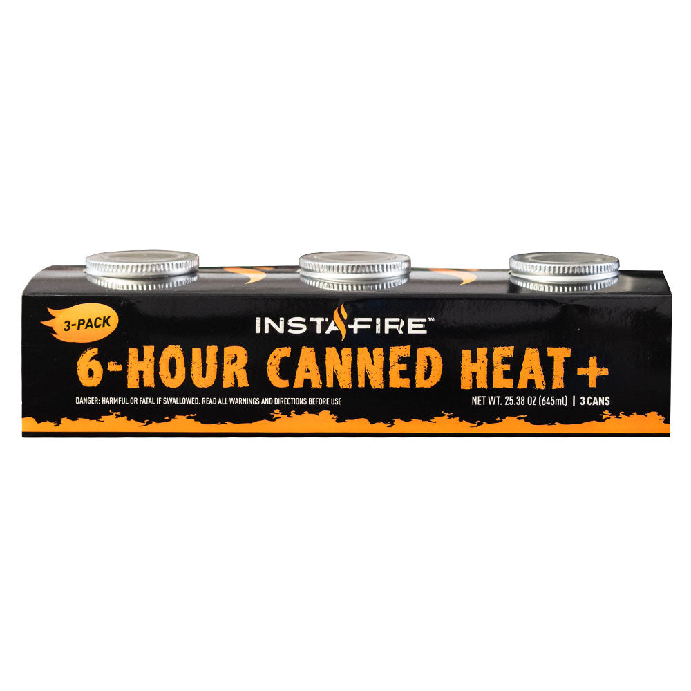 Canned Heat+ & Cooking Fuel by InstaFire | 24 Cans – Be Prepared ...