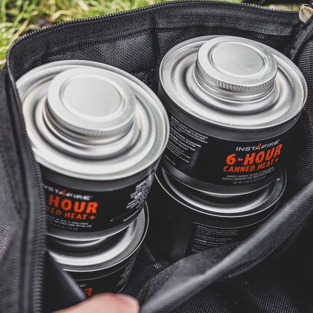 Canned Heat+ & Cooking Fuel by InstaFire | 24 Cans – Be Prepared ...