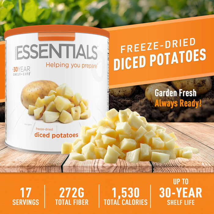 Emergency Essentials® Freeze-Dried Potato Dices Large #10 Can – Be ...