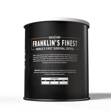 Franklin's Finest Coffee #10 Can | Just Add Water | 6-Month Supply – Be ...