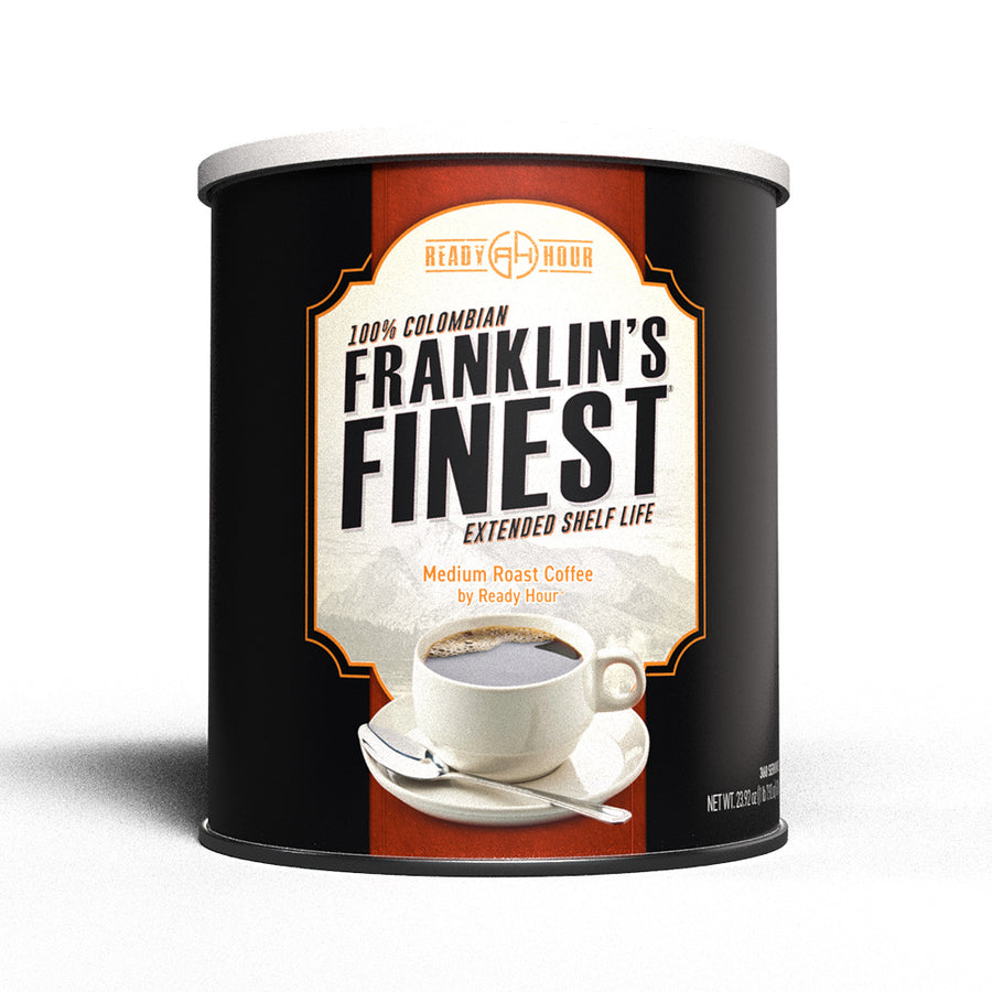 Franklin's Finest Coffee #10 Can | Just Add Water | 6-Month Supply – Be ...