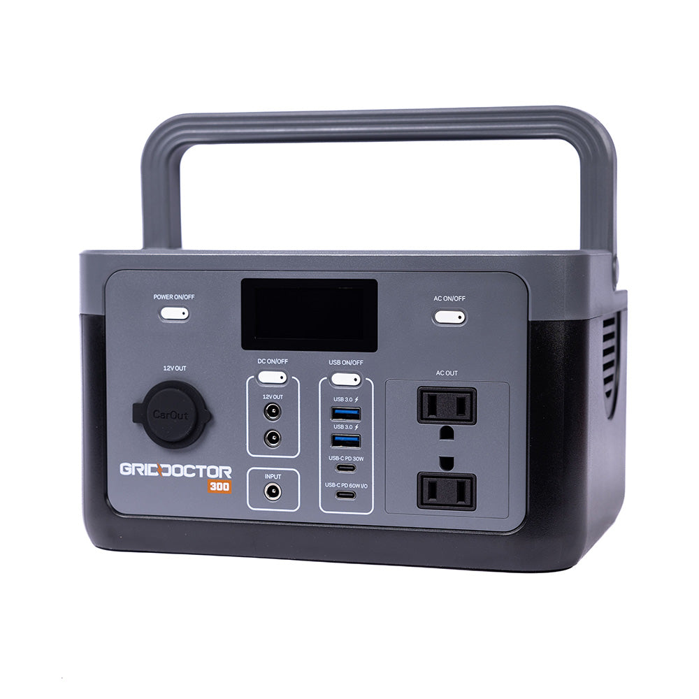 Grid Doctor 300 Portable Electric Solar Generator System – Be Prepared ...
