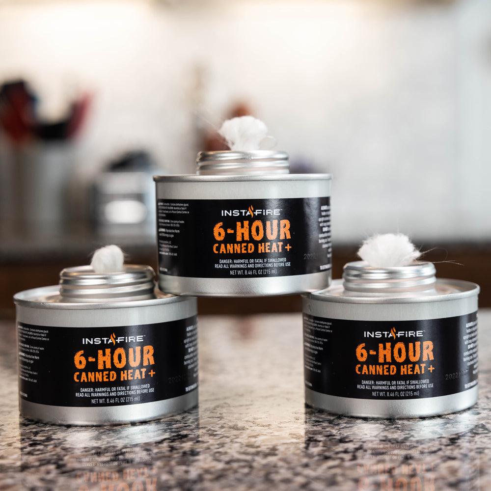 Canned Heat+ Extra Hot & Cooking Fuel by InstaFire – Be Prepared ...