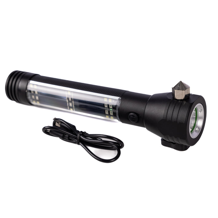 Ready Hour 9-in-1 Multi-Function LED Solar Rechargeable Flashlight – Be ...