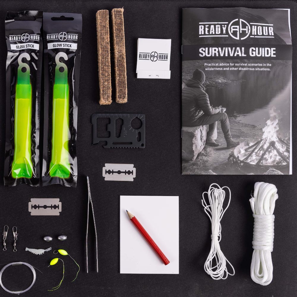 47-Piece Survival Kit by Ready Hour – Be Prepared - Emergency Essentials