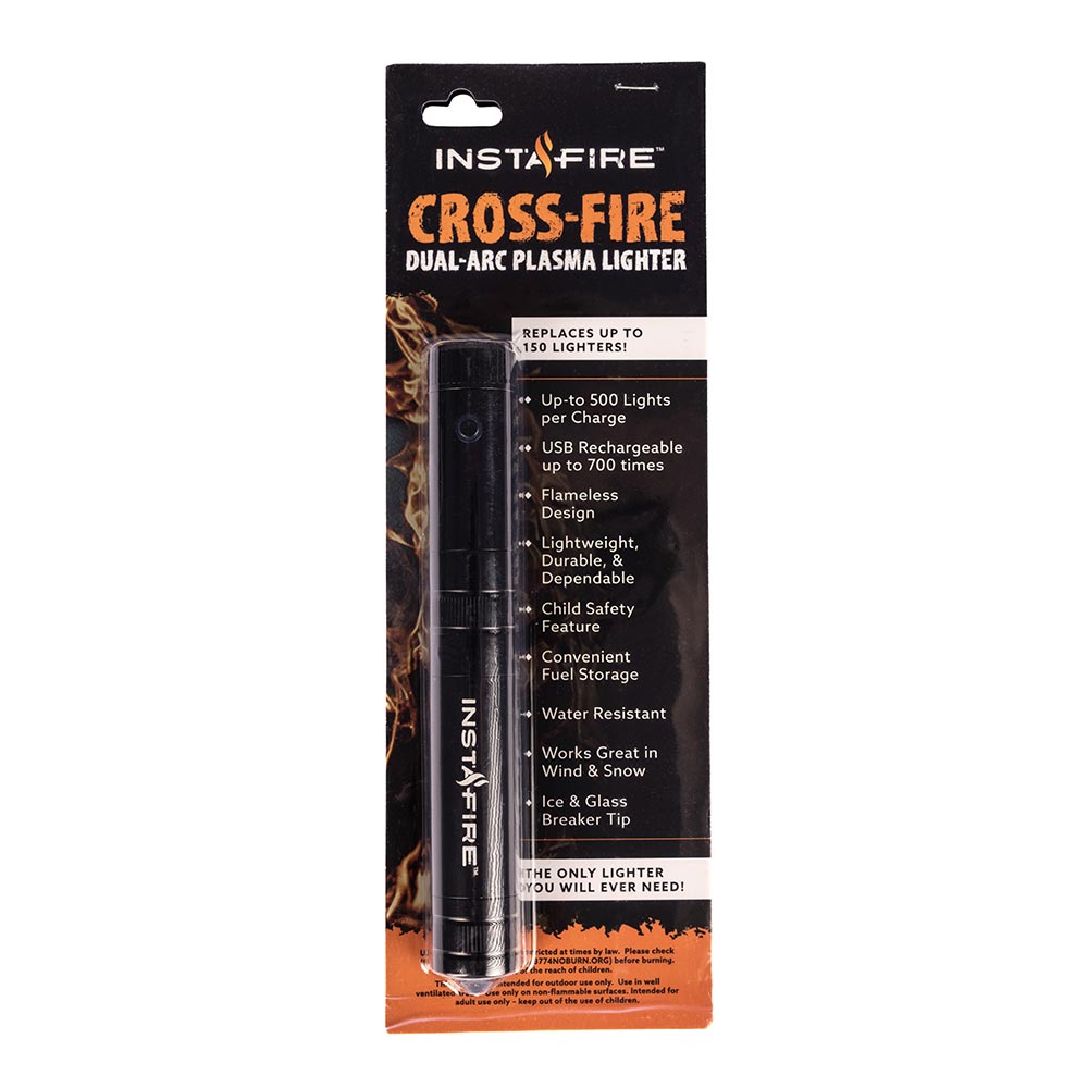 Instafire Cross-Fire Plasma Lighter – Be Prepared - Emergency Essentials