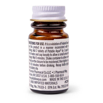 50 Water Purification Tablets | Drinking Water Germicidal Treatment ...