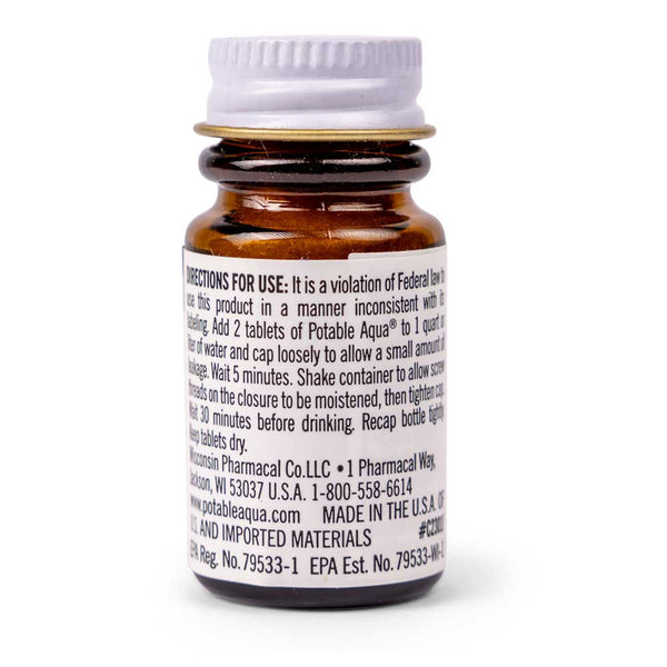 50 Water Purification Tablets | Drinking Water Germicidal Treatment ...