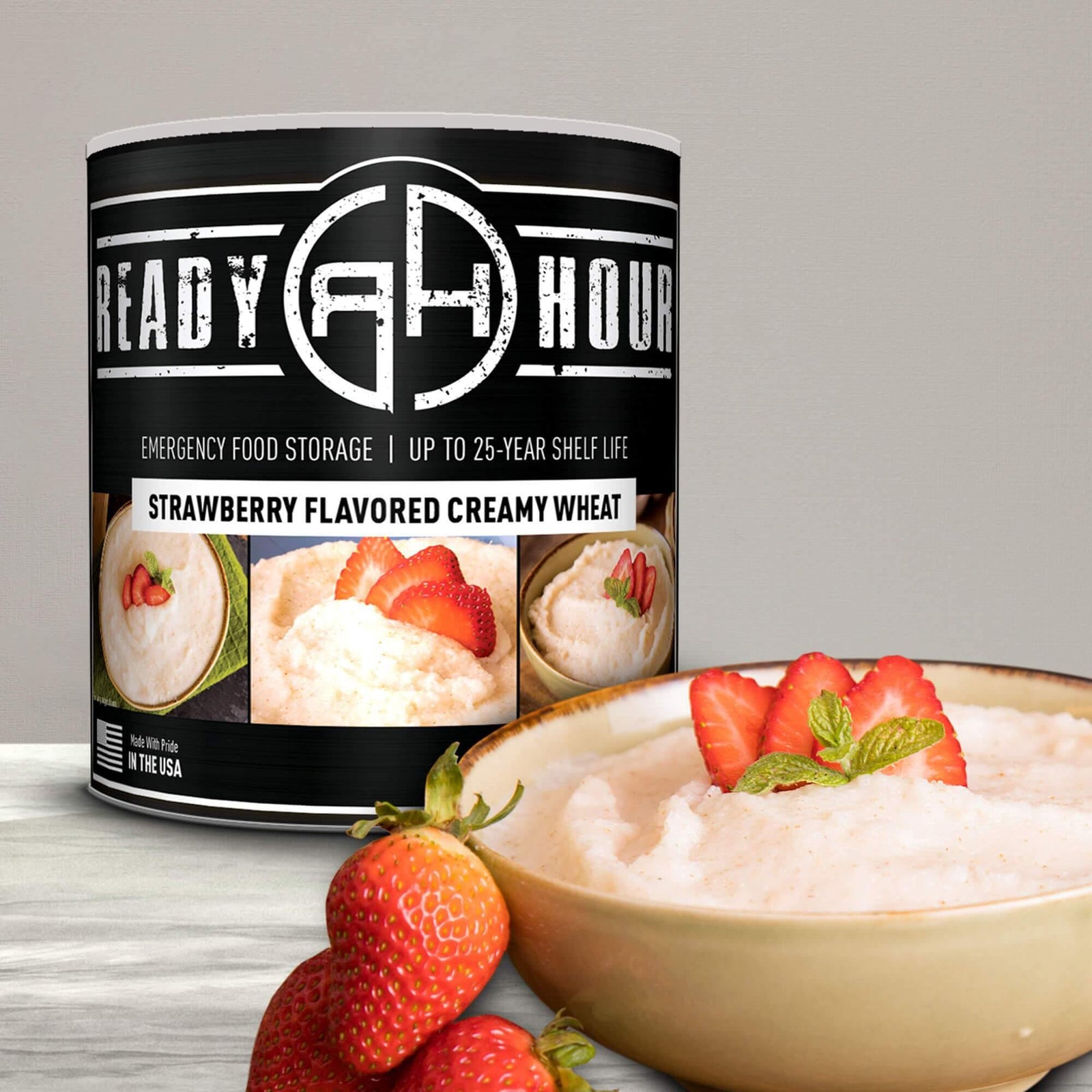 Strawberry Flavored Cream of Wheat | Ready Hour Bulk Survival Food Can ...