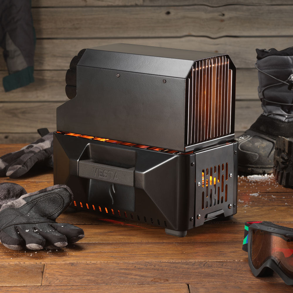 VESTA Self-Powered Indoor Space Heater & Stove by InstaFire with Canne ...