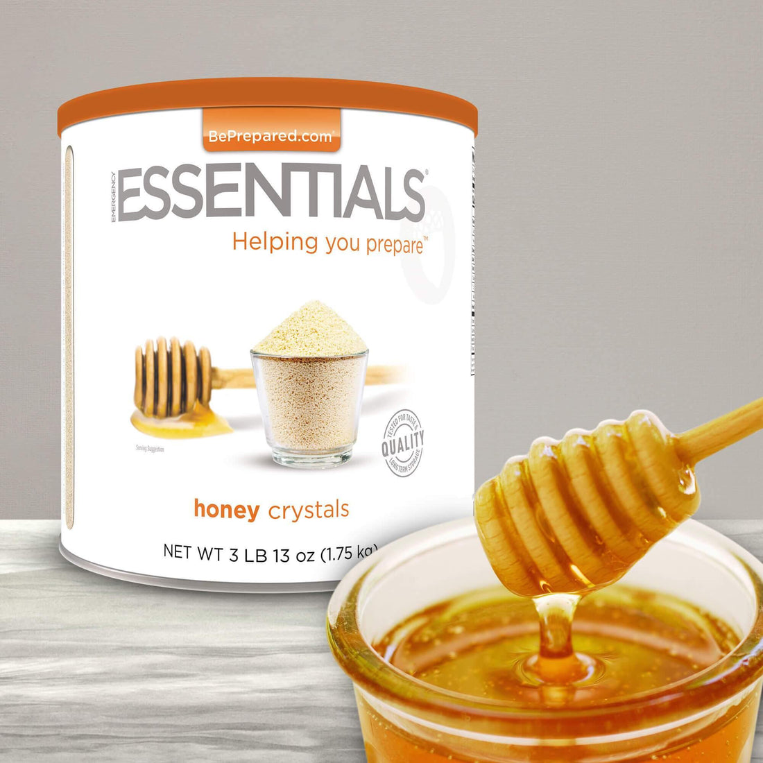 Emergency Essentials® Honey Granules Large Can – Be Prepared ...