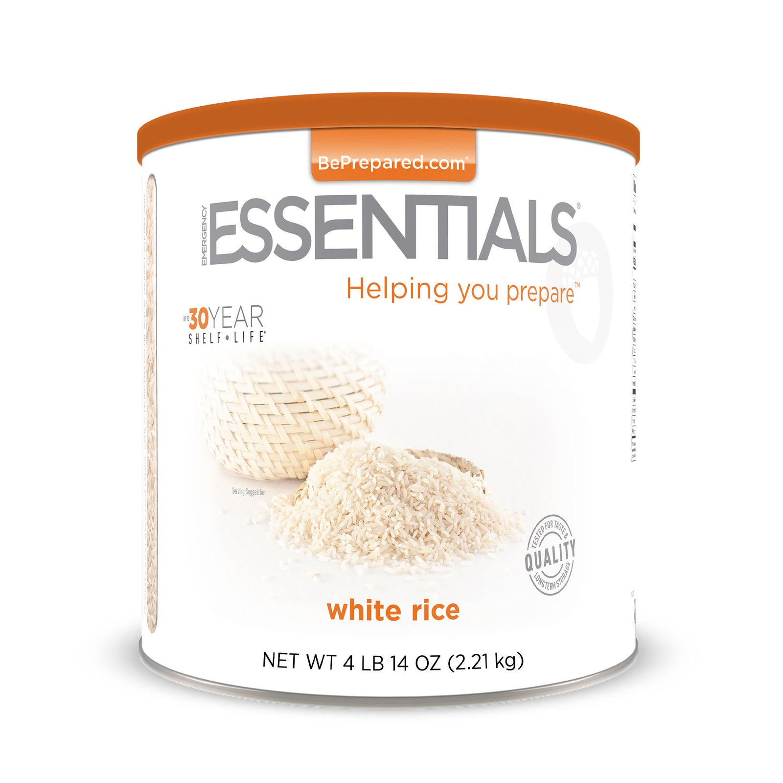 Emergency Essentials® White Rice Large #10 Can – Be Prepared ...
