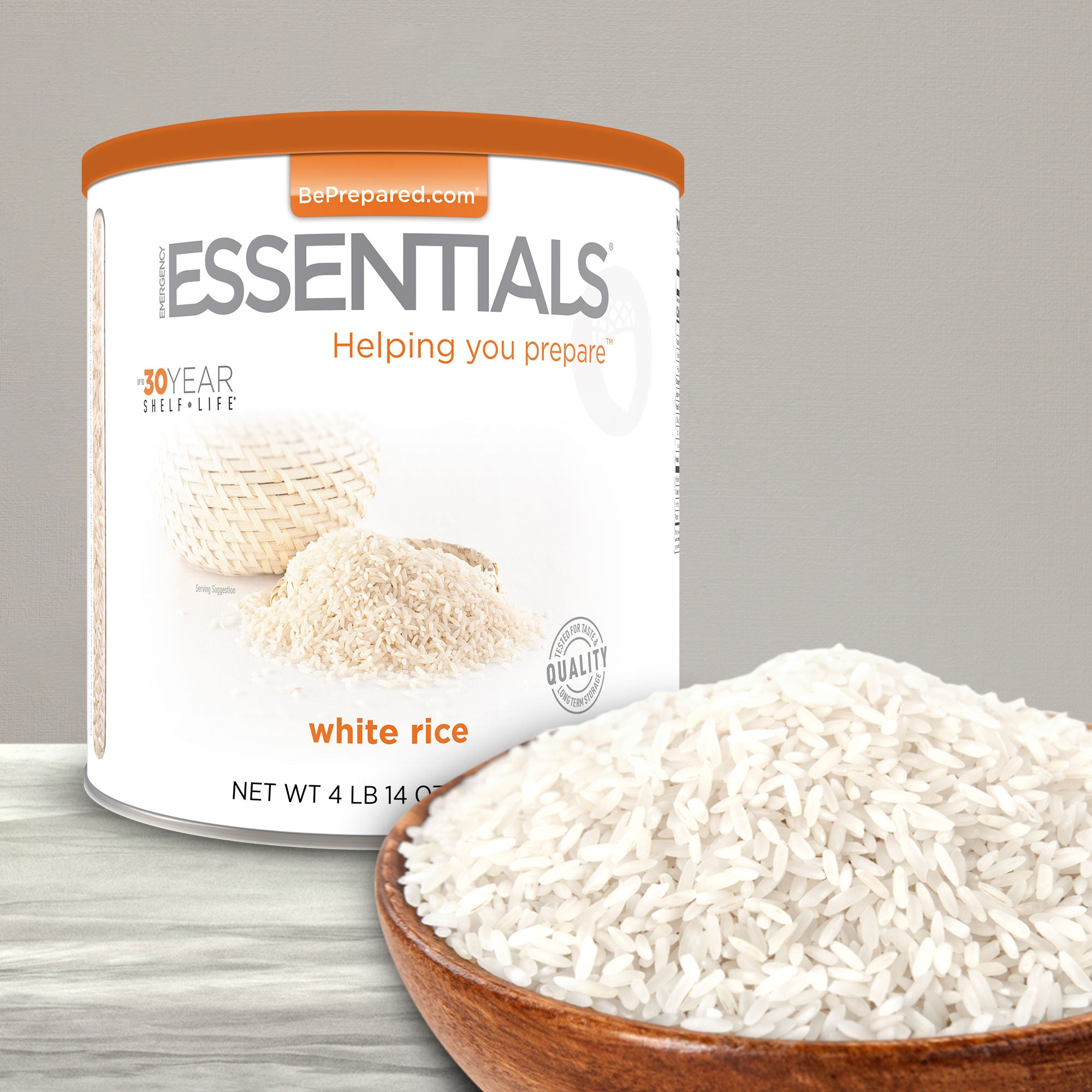 Emergency Essentials® White Rice Large #10 Can – Be Prepared ...